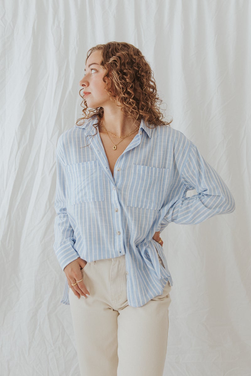Athena Striped Button Up | Grace + Gather