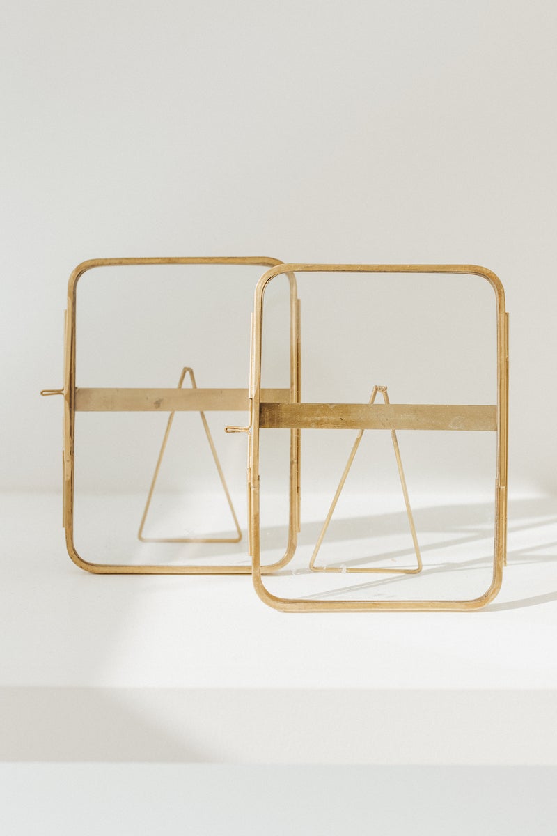 Brass & Glass Photo Frame | Grace + Gather